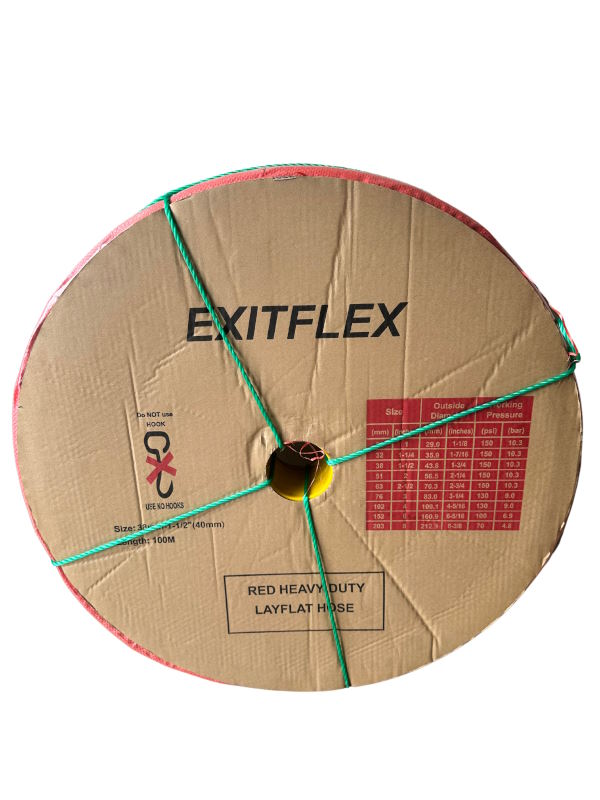 Exitflex Red PVC Layflat Hoses